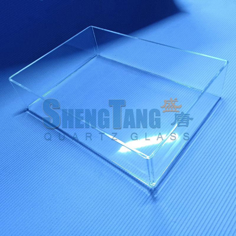 Clear Quartz Glass Square Cylinder