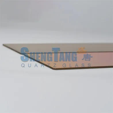 High Quality Quartz Glass Gold Plated Sheet