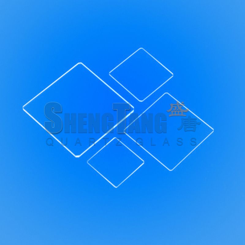 High-purity square quartz plate 0.5-2mm thickness