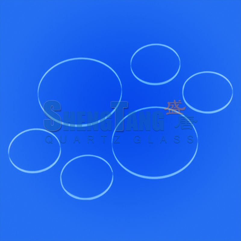 High-purity optical quartz disk 10-60mm diameter