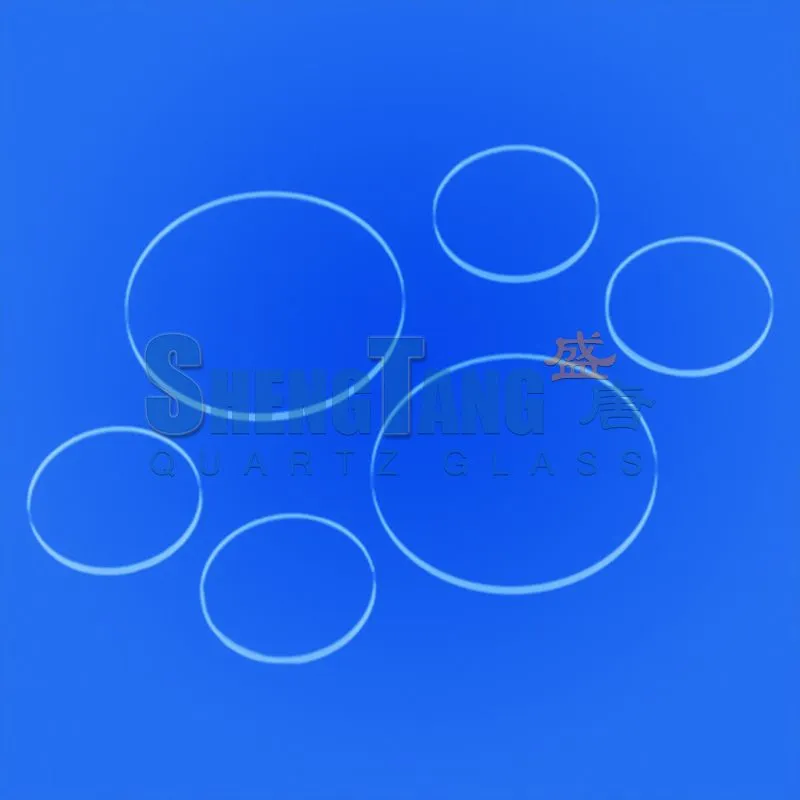 High-purity optical quartz disk 10-60mm diameter
