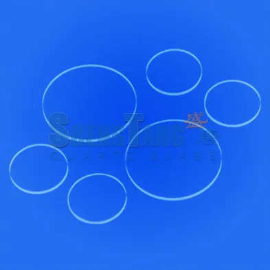 High-purity optical quartz disk 10-60mm diameter