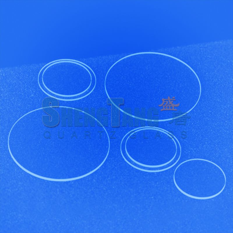 JGS2 VIS round quartz plate 2-30mm high transmittance 300-800nm