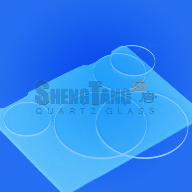 JGS2 VIS round quartz plate 2-30mm high transmittance 300-800nm