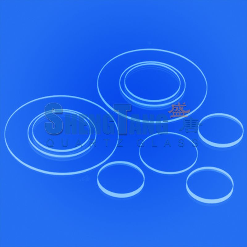 JGS2 VIS round quartz plate 2-30mm high transmittance 300-800nm