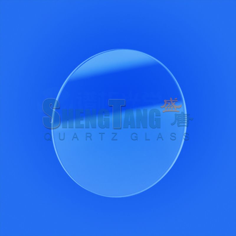 Optical fused silica glass disc 8-110mm 350-2000nm