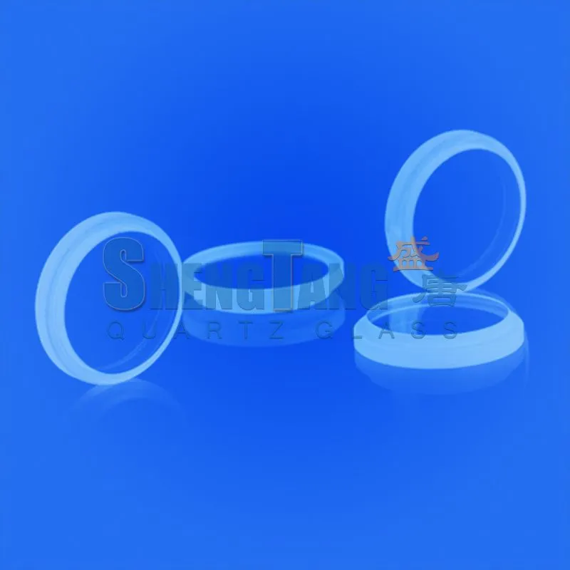 JGS1 UV round stepped quartz disk, high light transmission