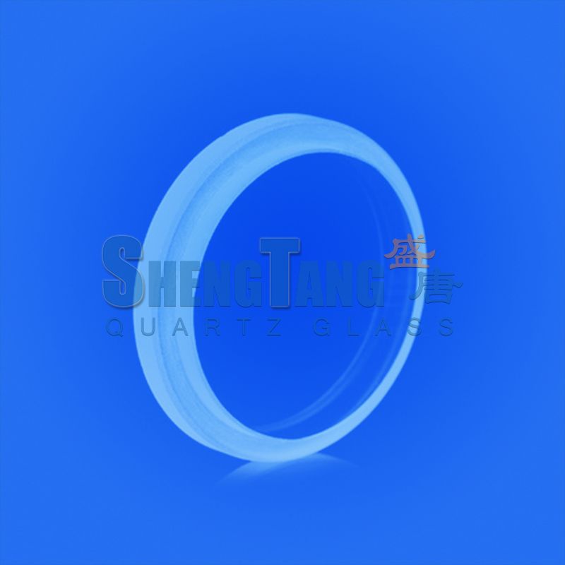 JGS1 UV round stepped quartz disk, high light transmission