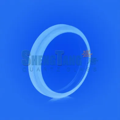JGS1 UV round stepped quartz disk, high light transmission