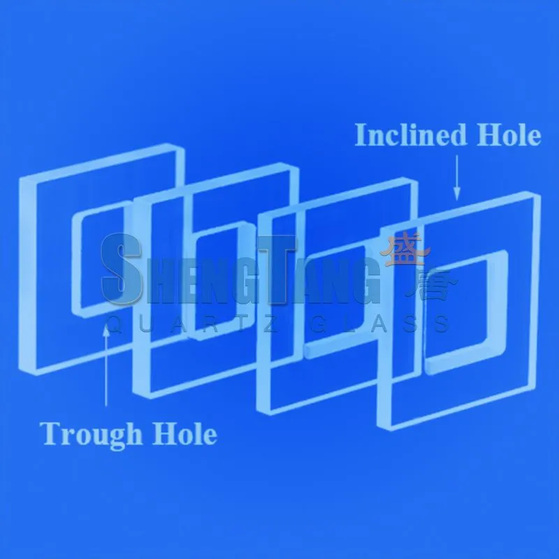 Custom Perforated Slotted Quartz Plate