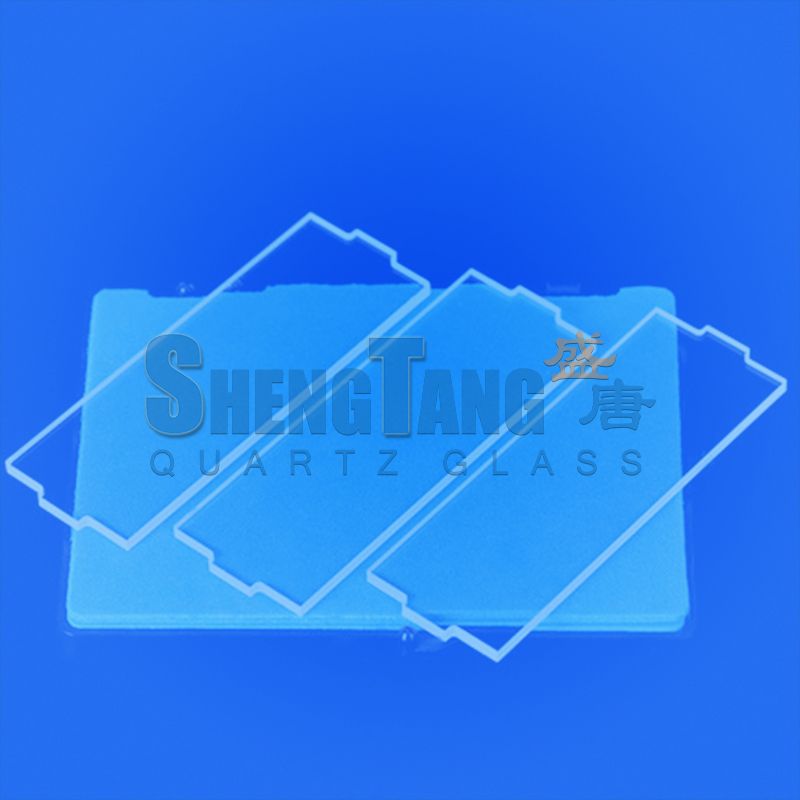 Customized special-shaped quartz glass plate with high light ...