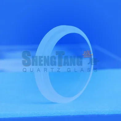 JGS1 UV round stepped quartz disk, high light transmission