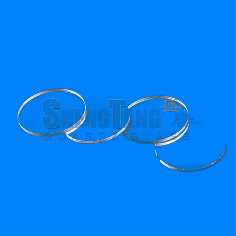 Round aluminized quartz glass reflector 5-35mm diameter quartz plate