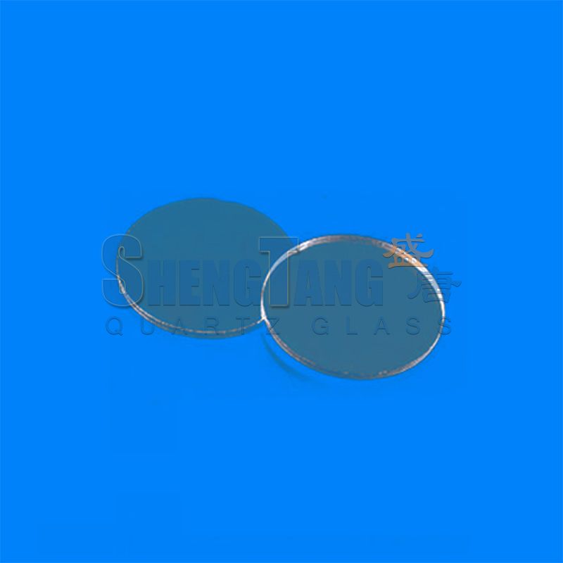 Round aluminized quartz glass reflector 5-35mm diameter quartz plate