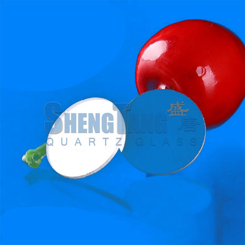 Round aluminized quartz glass reflector 5-35mm diameter quartz plate
