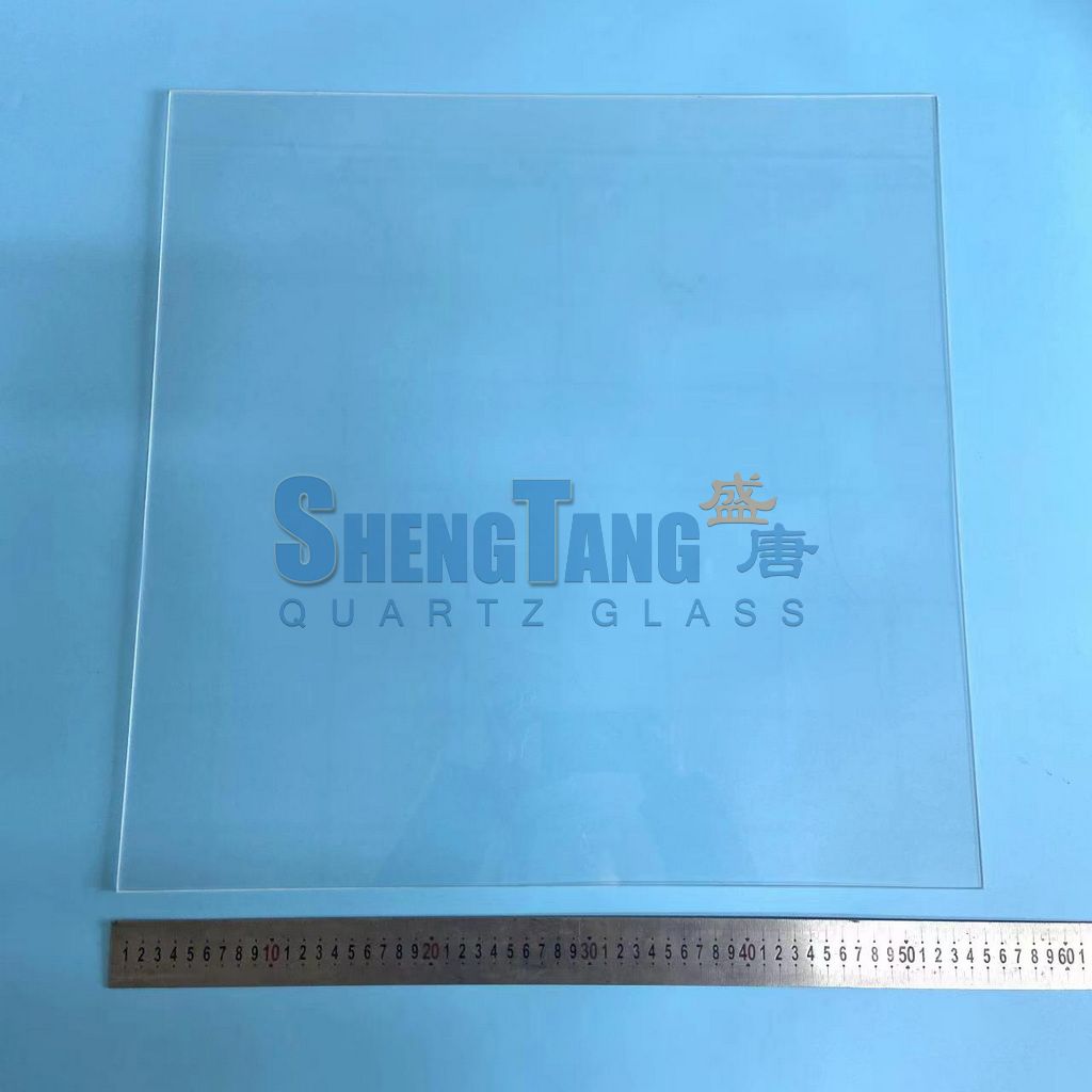 Transparent solar optical quartz plate square 550mm - Shengtang Quartz