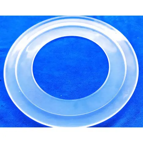 Clear Surface Quartz Tube Vacuum Flange 80% Large UV Transmittance
