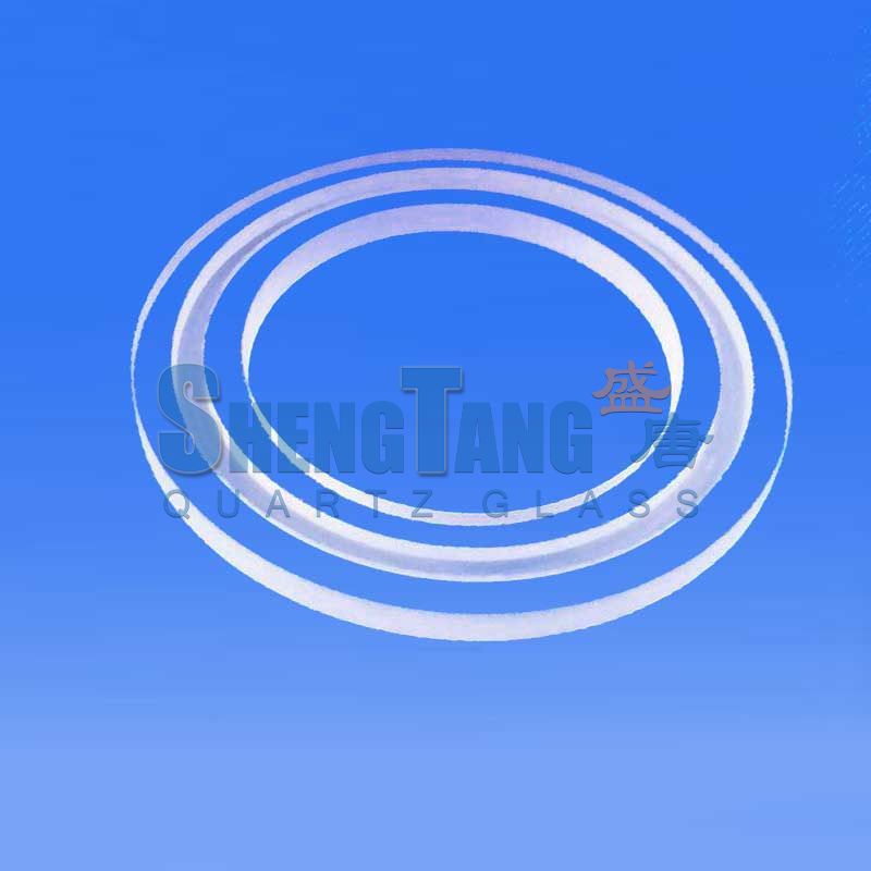 Anti Corrosion Fused Quartz Glass Flange , Clear Uv Grade Fused Silica