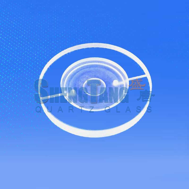 Environmental Protection Quartz Tube Flange 99.99% Material