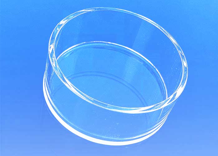 Clear Quartz Crystal Laboratory Fused Quartz Crucible