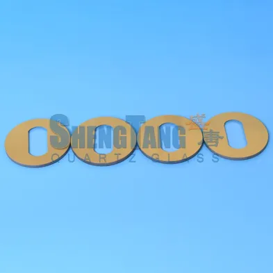Round aluminized quartz glass reflector 5-35mm diameter quartz plate