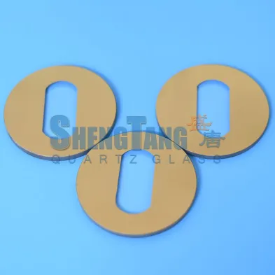 Round aluminized quartz glass reflector 5-35mm diameter quartz plate