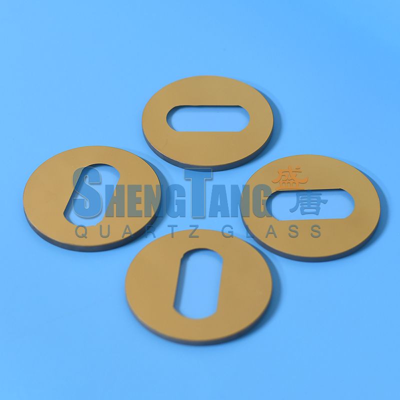 Round aluminized quartz glass reflector 5-35mm diameter quartz plate