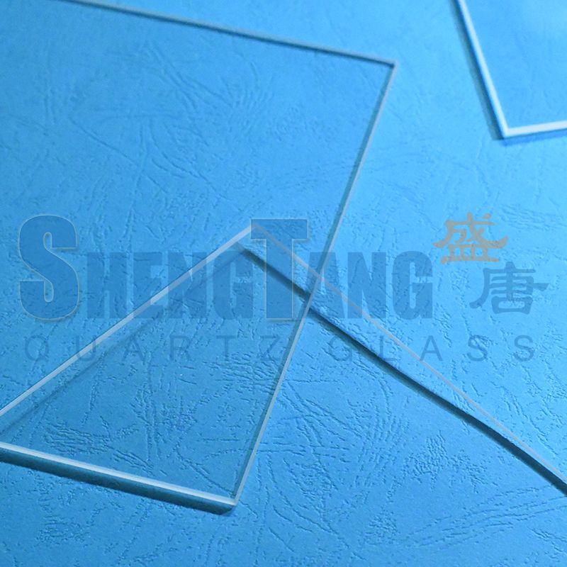 UVC square/rectangular transparent polished quartz sheet 0.5-3mm ...