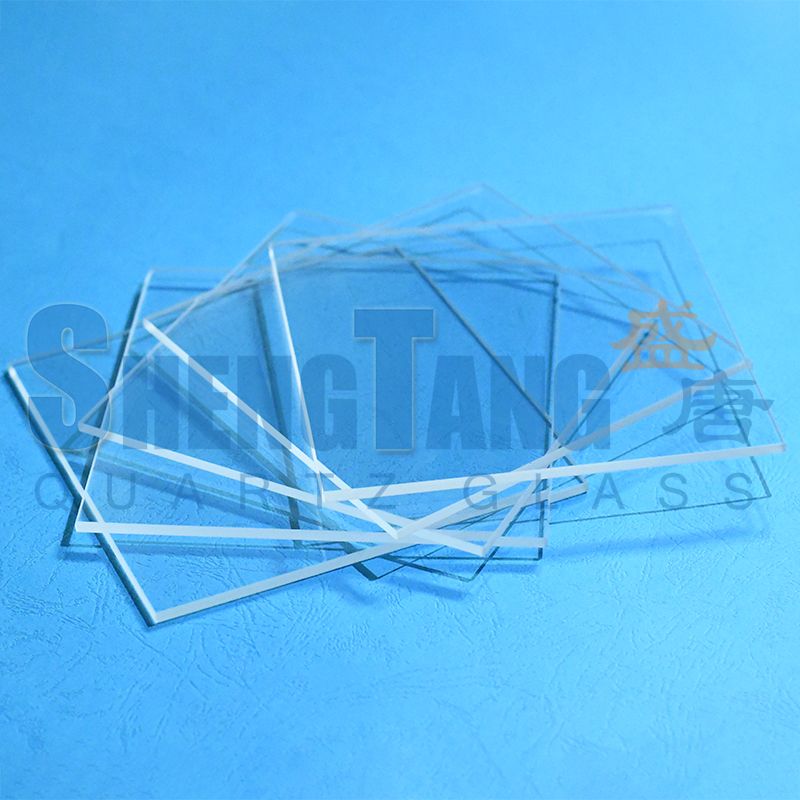 JGS1 UV quartz square plate 2mm thickness 200-2500nm