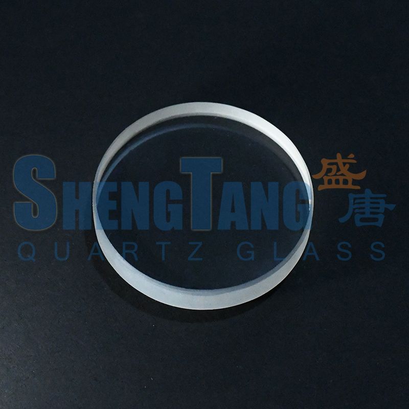 Frosted high-purity round large quartz disc 20-125mm diameter