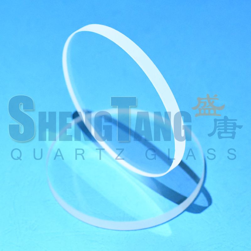 JGS1 UV thin quartz circular plate 14-50mm diameter