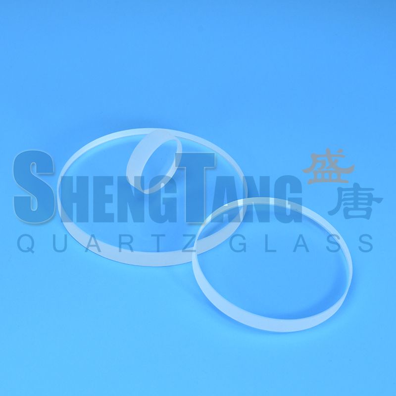 JGS1 UV thin quartz circular plate 15-200mm diameter