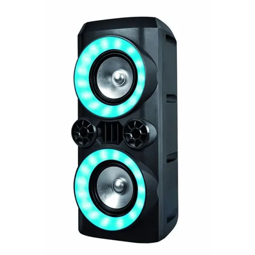 Dual 6.5 inch pro audio speaker boom box with RGB Light