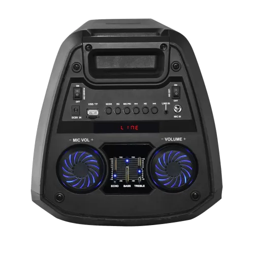 Dual 6.5 inch pro audio speaker boom box with RGB Light