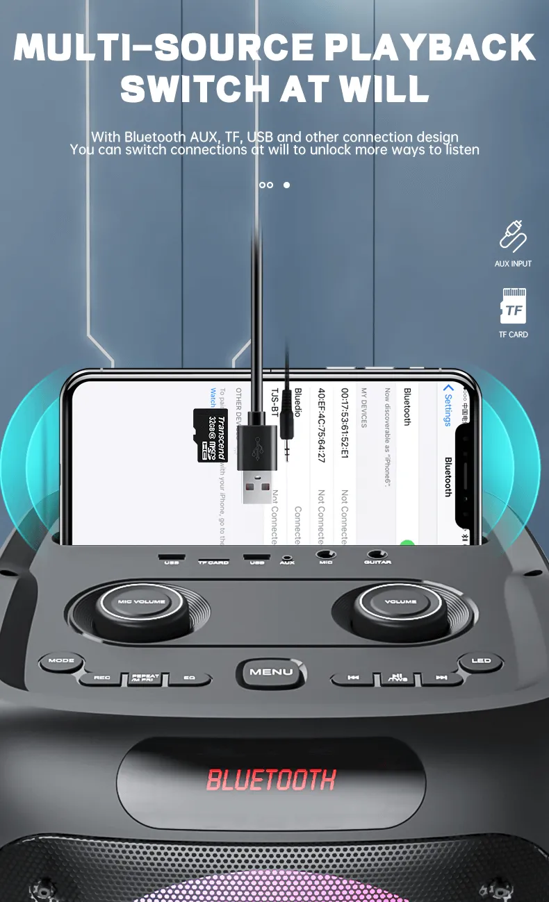 Partybox 310 wireless bluetooth pro speaker box outdoor bass speaker