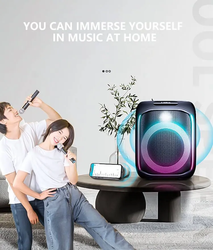 Portable bluetooth heavy bass speaker 6.5 inch mini party speaker