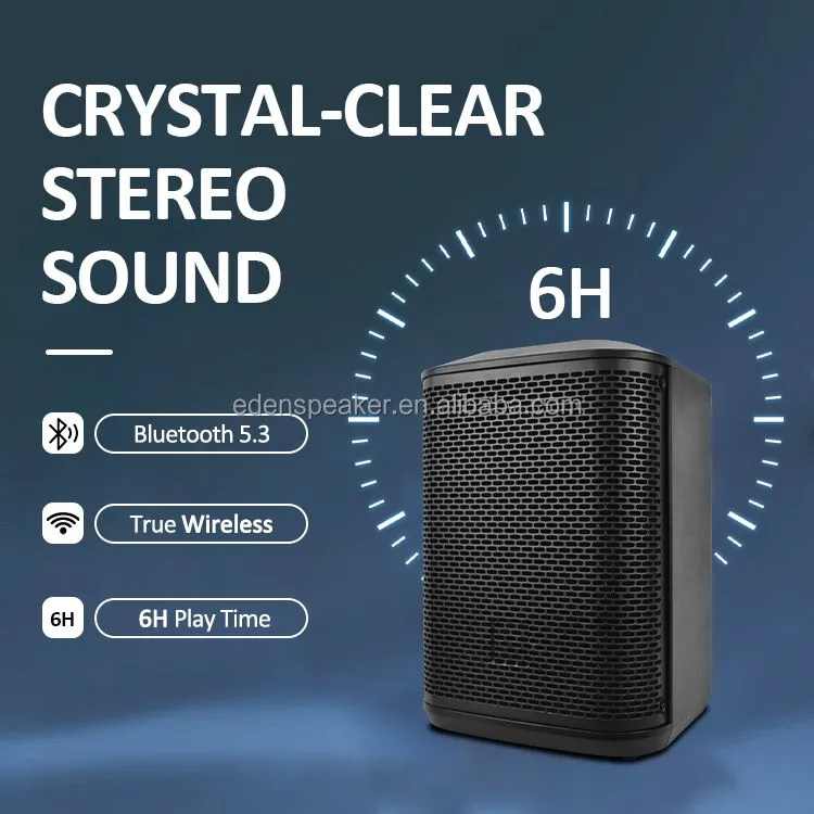 Portable Wireless PA Systems Battery Powered Bluetooth Speaker