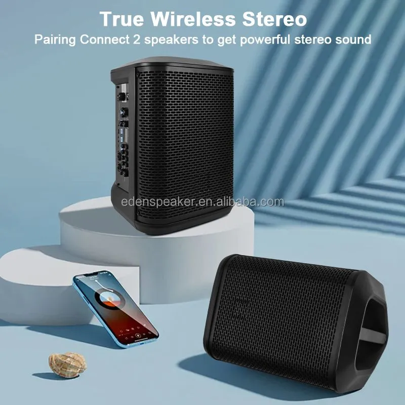 Portable PA Systems Battery Powered Bluetooth Speaker