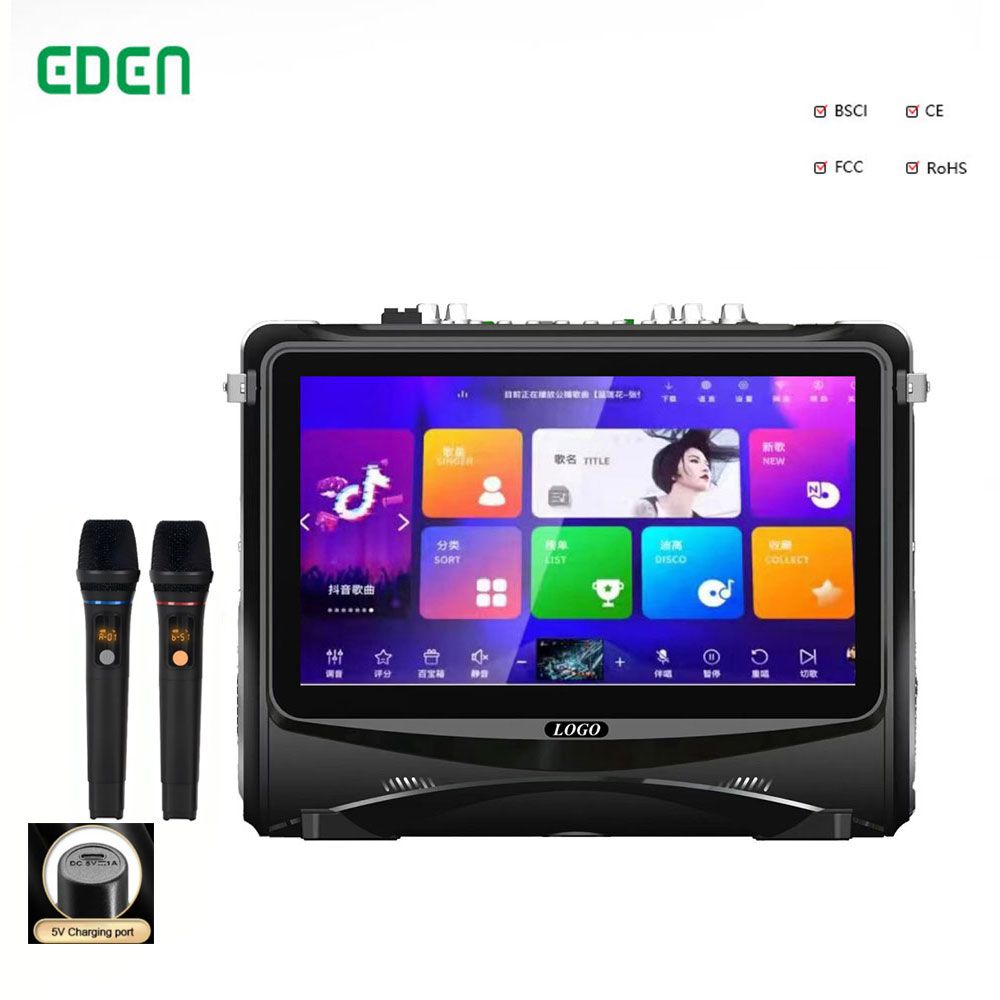 EDEN 15.4 inch touch screen karaoke Machine video speaker