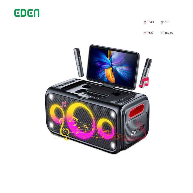 EDEN 13 inch karaoke Machine video speaker,bluetooth speaker
