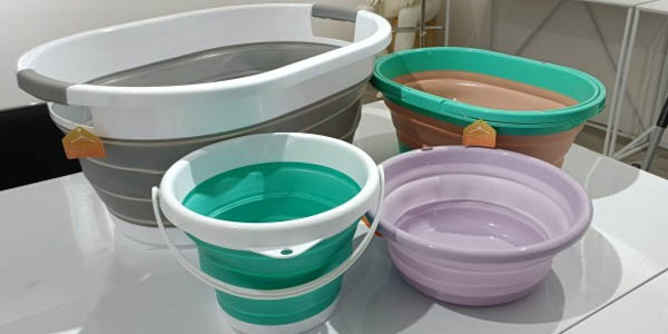 Foldable Basins and Foldable Buckets For The Home