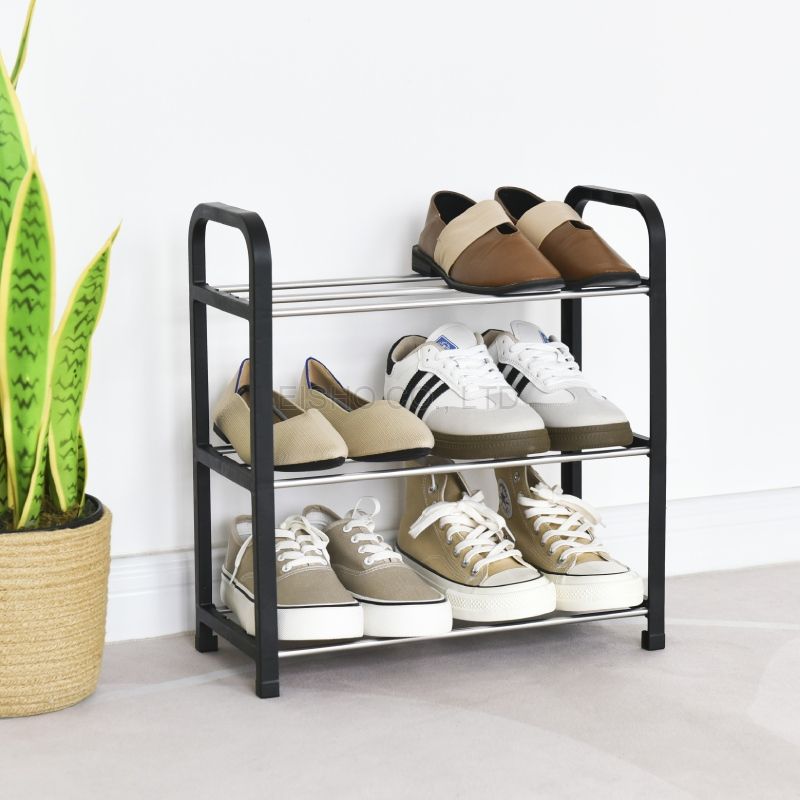 3-Tier Shoe Rack for Entryway Shoe Shelf Storage Organizer