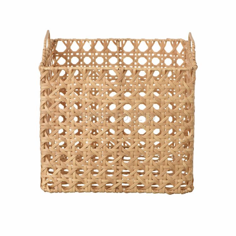High Cube Plastic Woven Basket for Storage