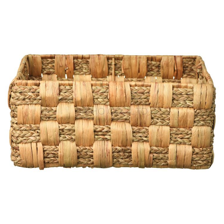 Rectangular Water Hyacinth Seagrass Baskets Set