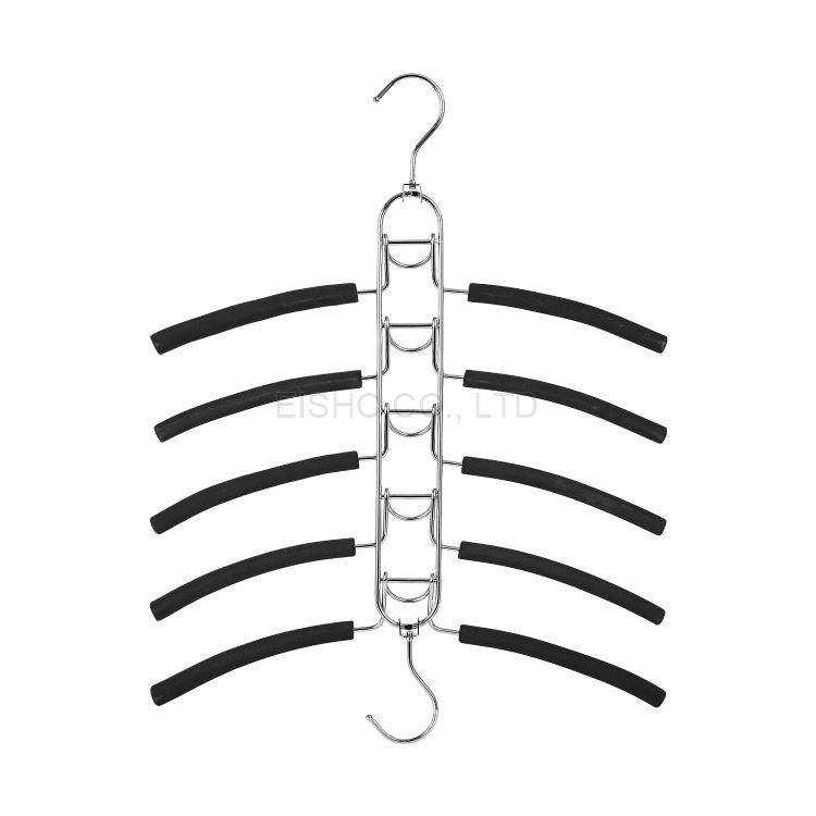 Multifunctional 5-Layer Detachable Metal Hanger