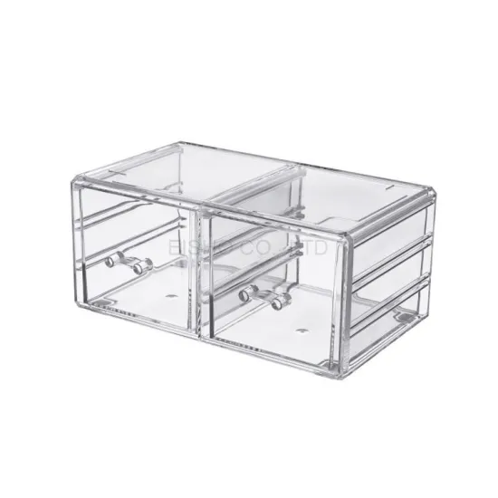 Acrylic Desktop Organizer with Drawers