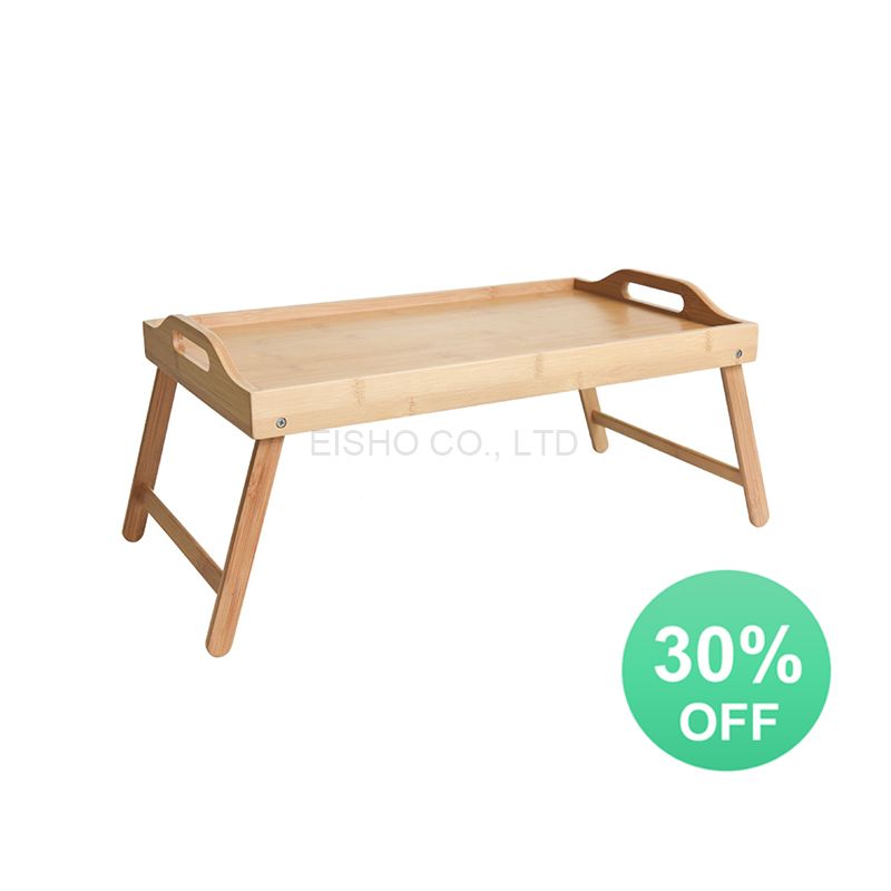 Foldable Bamboo Tray Table for Breakfast / Laptop Use