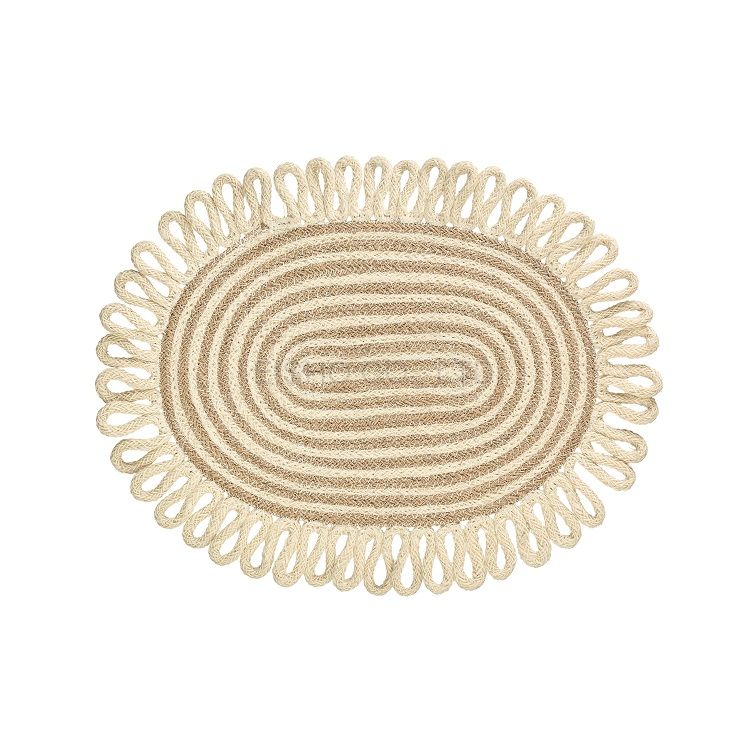 Natural Jute Oval Lunch Mat
