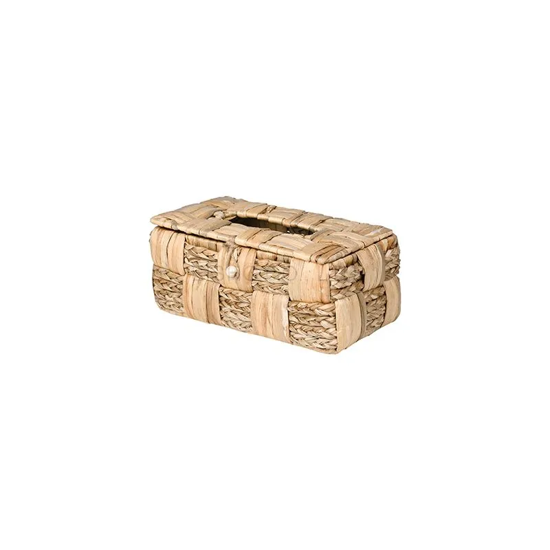 Checkered Woven Tissue Box Cover