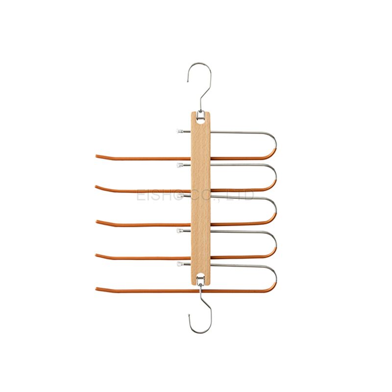 Beechwood & Metal Multi-Rod Hanger